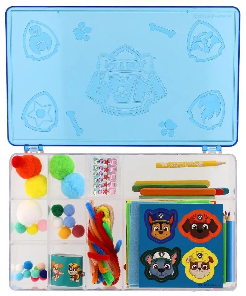 Teddies Kreativní sada Tlapková patrola/Paw patrol v plastovém kufříku 28x17x5cm