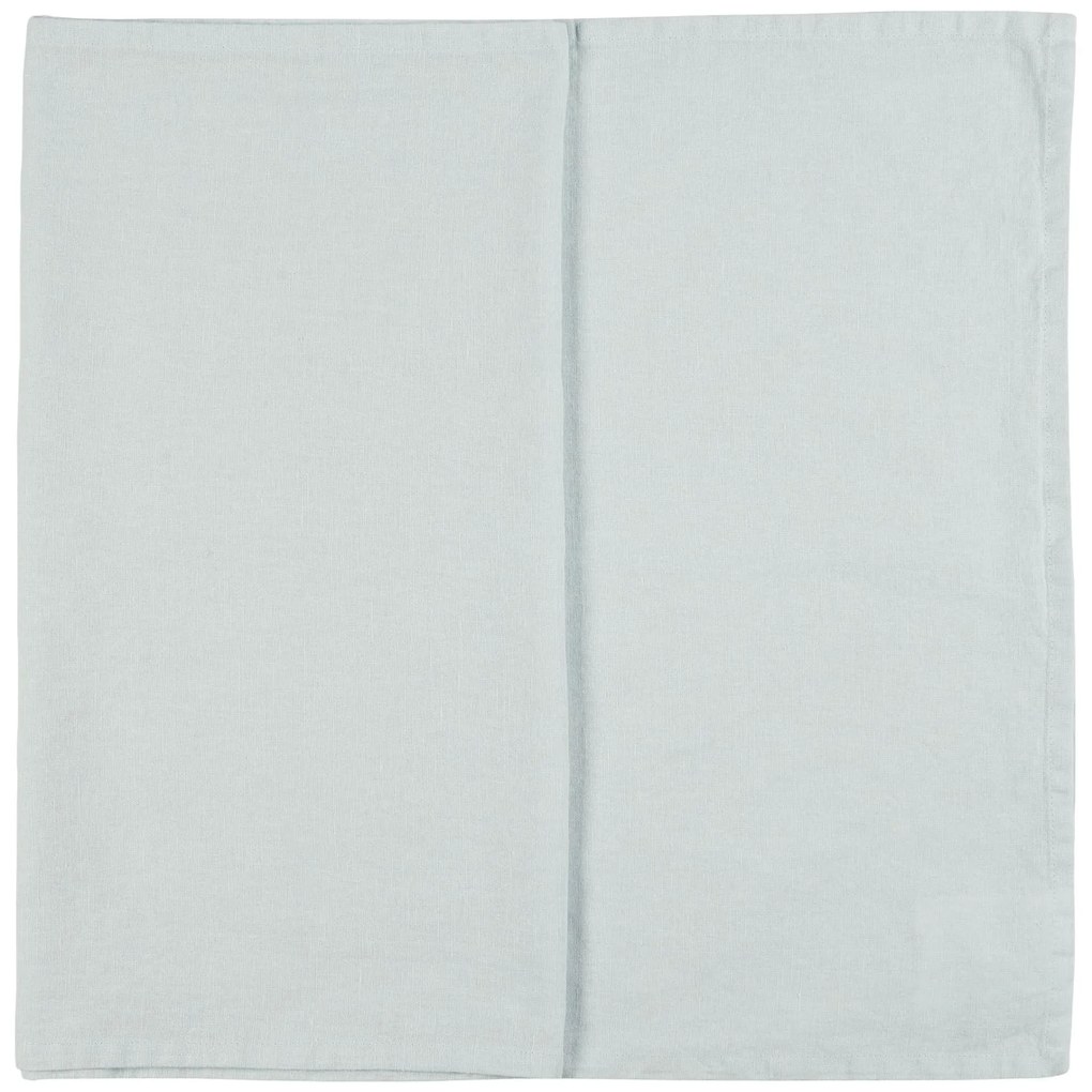 IB LAURSEN Běhoun na stůl Freja Linen/Cotton Light Blue 150x50 cm, modrá barva, textil