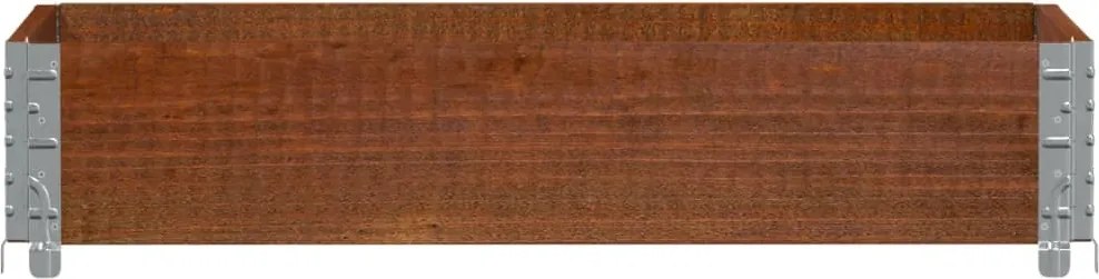 Zahradní truhlík hnědý 100 x 50 cm masivní borové dřevo 3295390