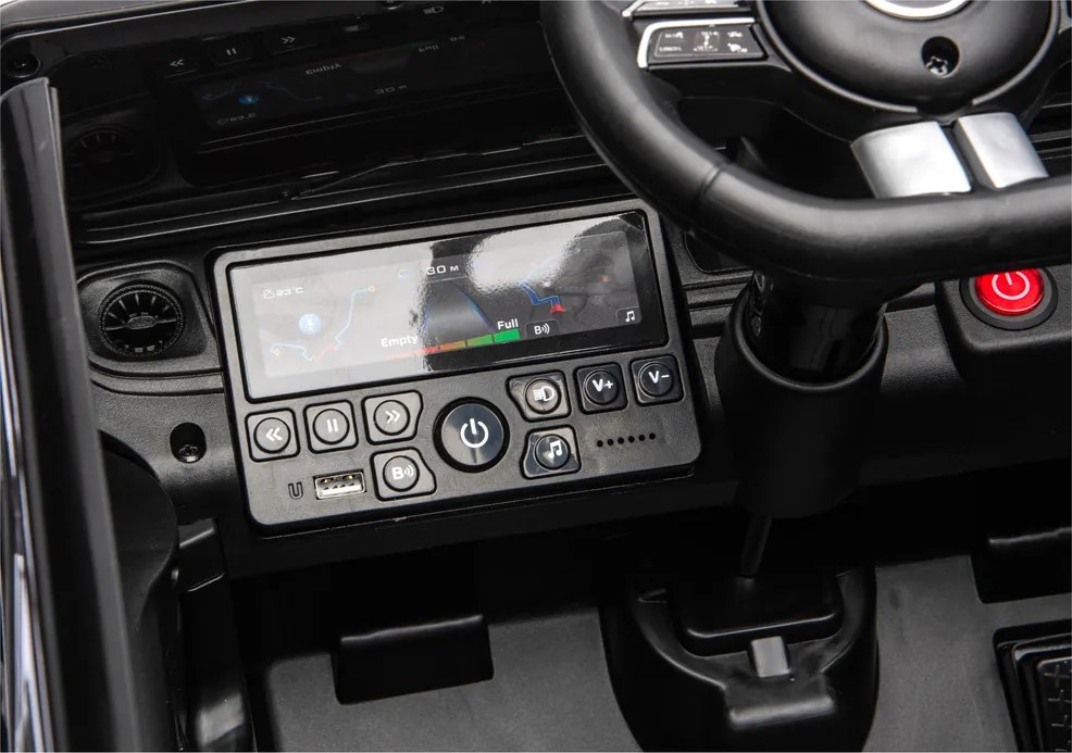 LEAN CARS Akumulátorové vozidlo Mercedes G 4x4 24 V 2580, černé
