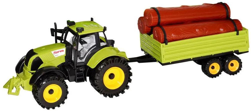 Wiky Traktor s vlečkou 45 cm Červený
