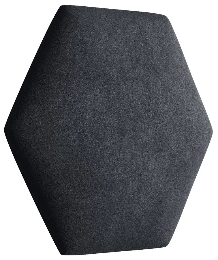 Eka Čalouněný panel Hexagon Trinity 40,5 cm x 35,3 cm - Černá 2316