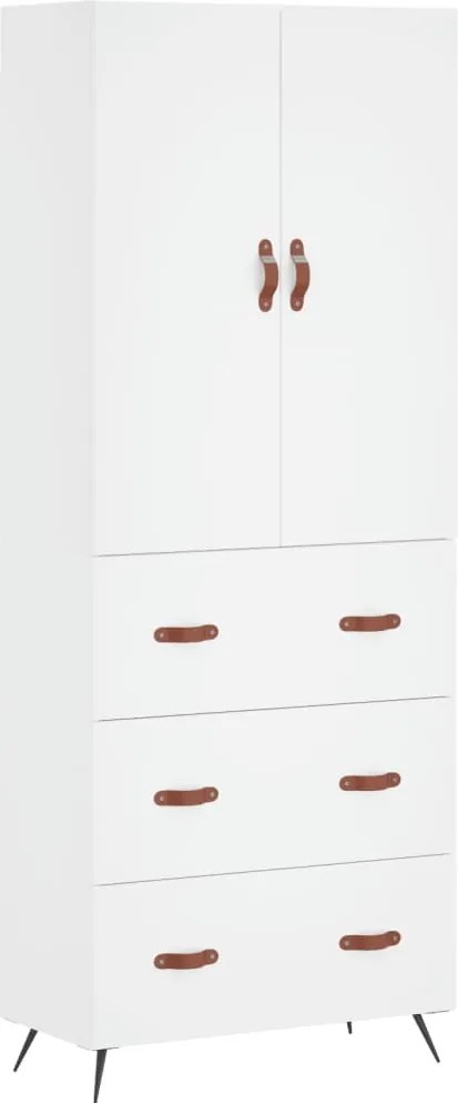 Skříň highboard bílá 69,5 x 34 x 180 cm kompozitní dřevo 3195819
