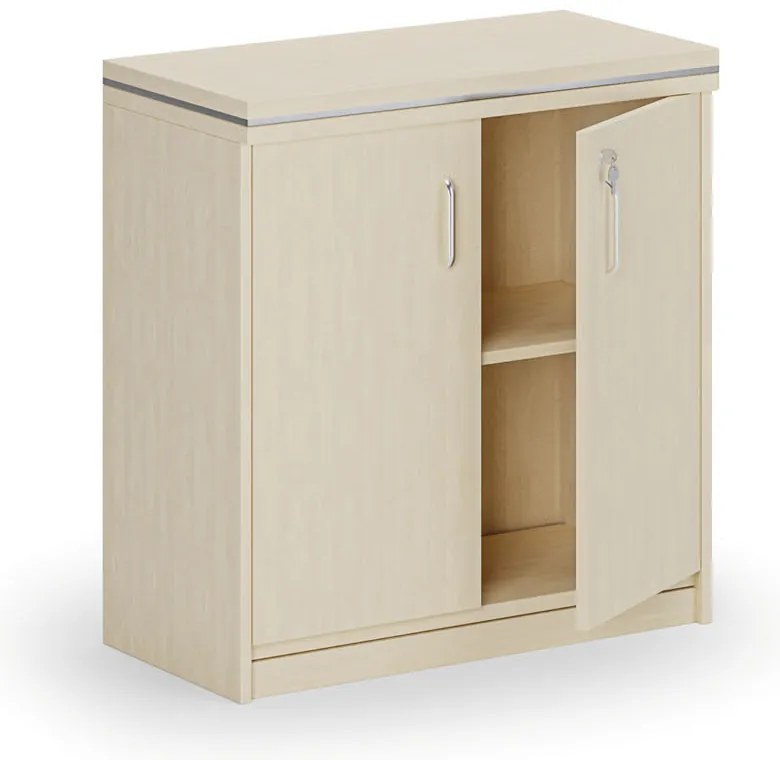 Kancelářská skříň ARRISTO LUX, 800 x 400 x 836 mm, bříza