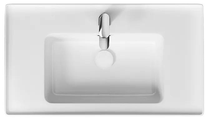 Cersanit Crea - závěsná skříňka s umyvadlem 80cm, šedá, S924-017+K114-017