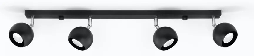 Sollux Lighting Stropní svítidlo OCULARE 4L Černá