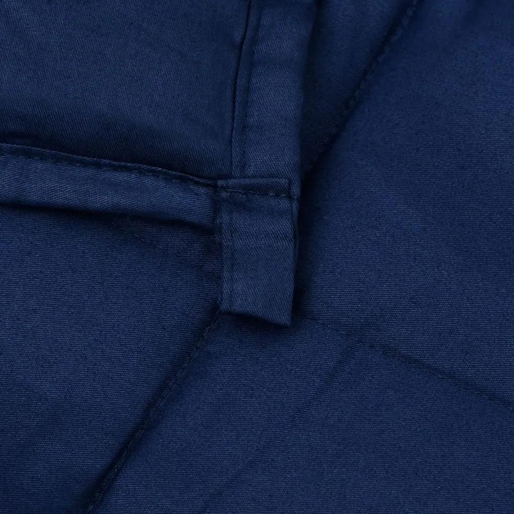 Zátěžová deka modrá 220 x 240 cm 11 kg textil,  3154808