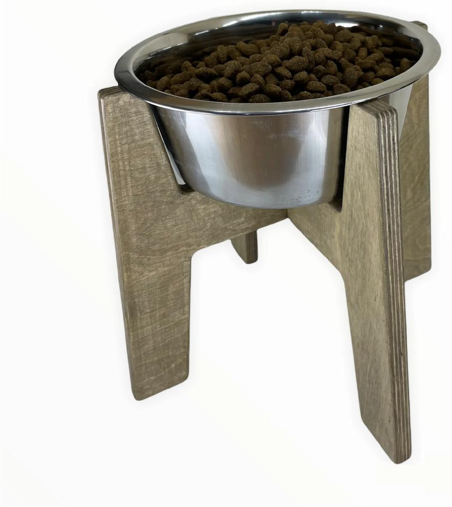 Wook | miska pro psy se dřevěným stojanem vel.XL 2800ml barva: cedr, výška: 250mm