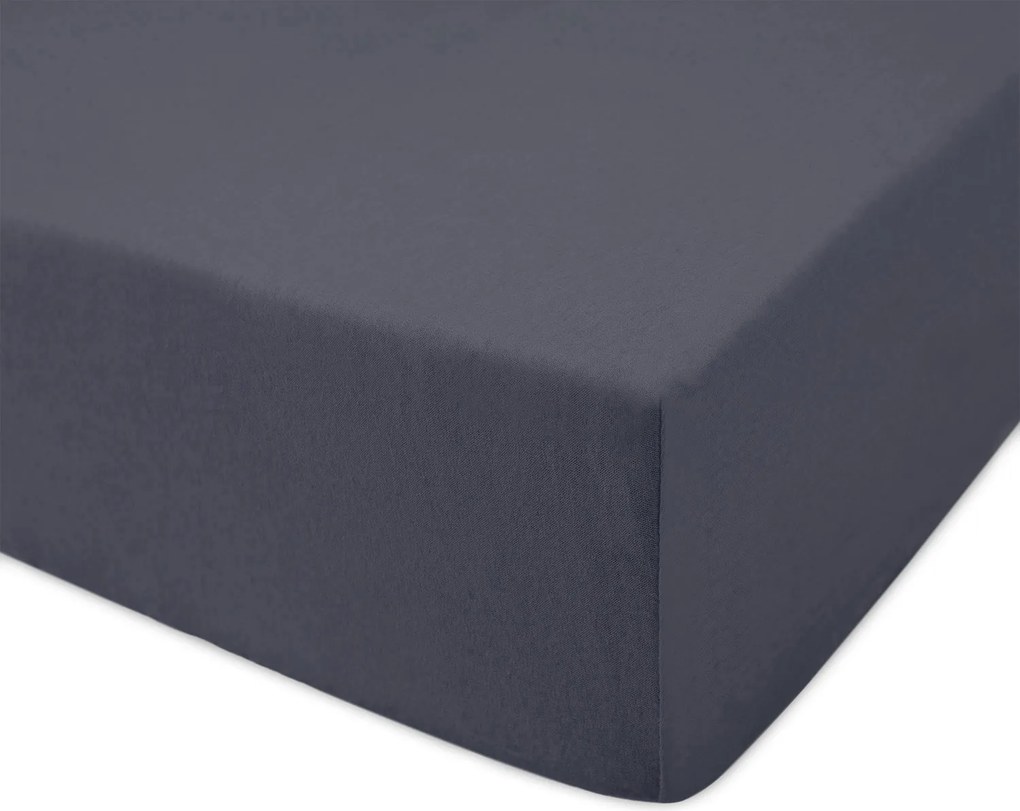 JERSEY PROSTĚRADLO PREMIUM 120X200 CM TMAVĚSIVÉ