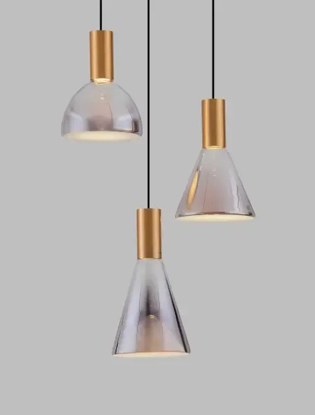 Designový lustr Voi 3 Šedá