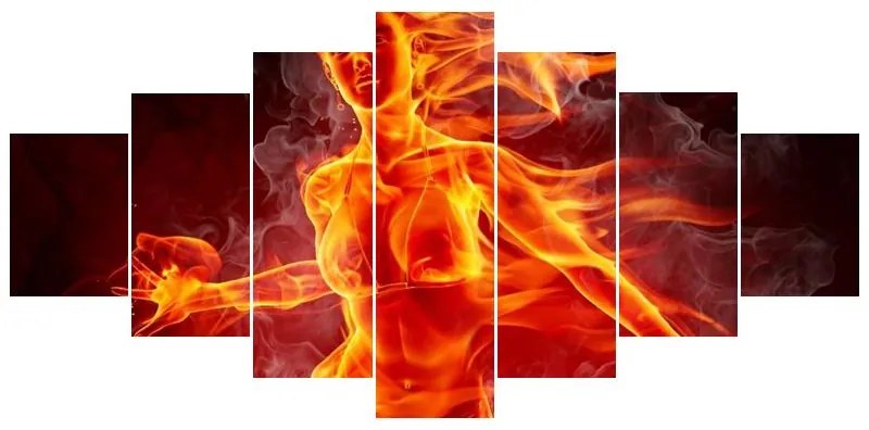Obraz ohnivé ženy (210x100 cm), 40 dalších rozměrů