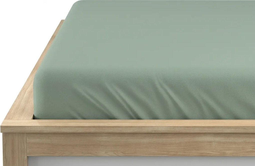 Jersey prostěradlo s lycrou tmavě mentolové 90 x 200 cm