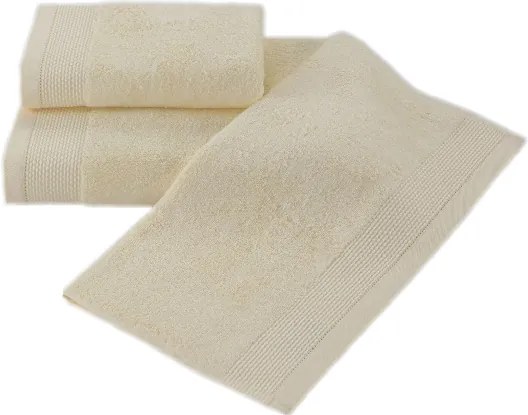 Soft Cotton Dárková sada ručník a osuška BAMBOO  Světle žlutá, Soft Cotton