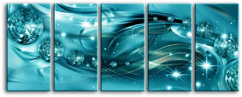 Malvis ® Luxusní obraz Ledový hvězdný prach Velikost: 150x60 cm