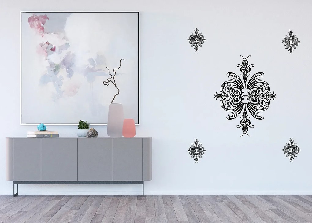 Samolepka na zeď Sametová Ozdoba | 65 x 85 cm | DFL1013
