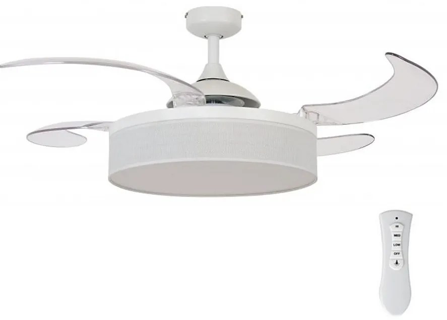 FANAWAY 511030 - LED Stropní ventilátor FRASER 3xE27/20W/230V bílá + DO 511030