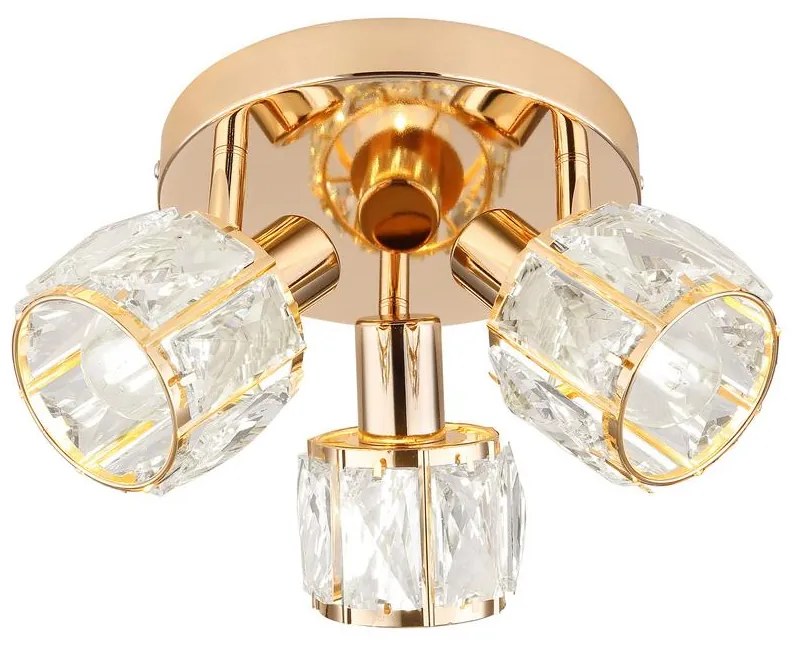Candellux Bodové svítidlo DUBAI 3xE14/40W/230V pr. 36 cm rose gold 98-23506