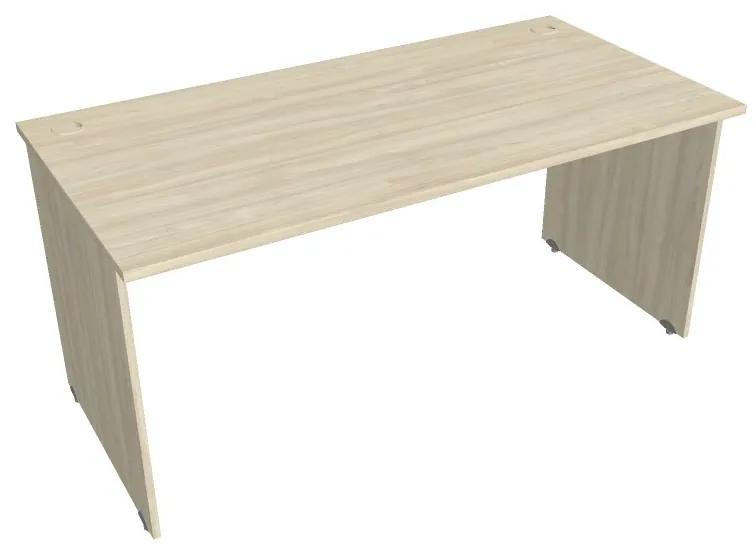 Stůl pracovní rovný 160 cm - Hobis Gate GS 1600 Dekor stolové desky: akát, Dekor lamino podnože: akát