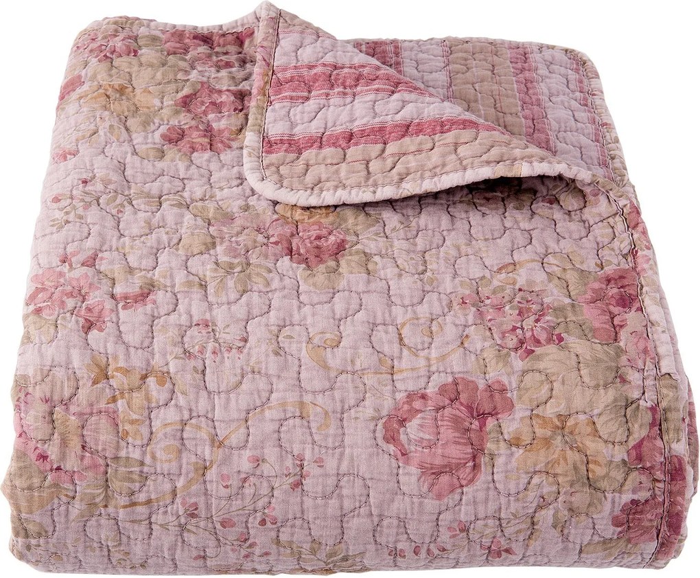 Vintage přehoz na dvoulůžkové postele Quilt 182 pink - 260*260cm