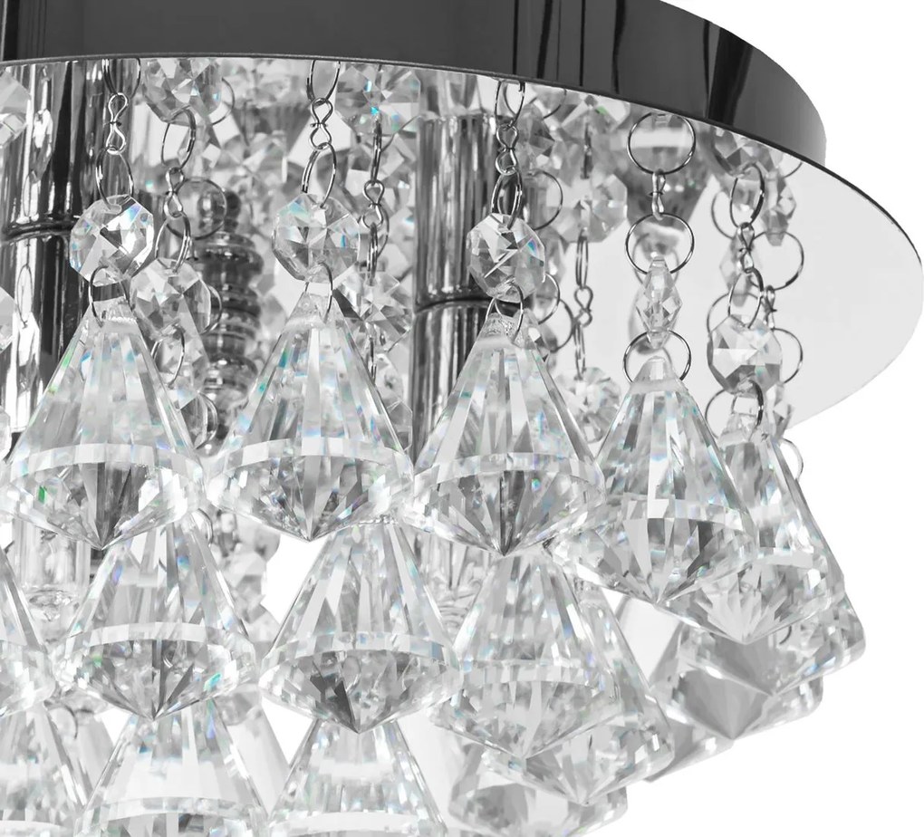 Toolight - Křišťálové závěsné svítidlo G9 3x40W APP1039-C, chromová, OSW-06822