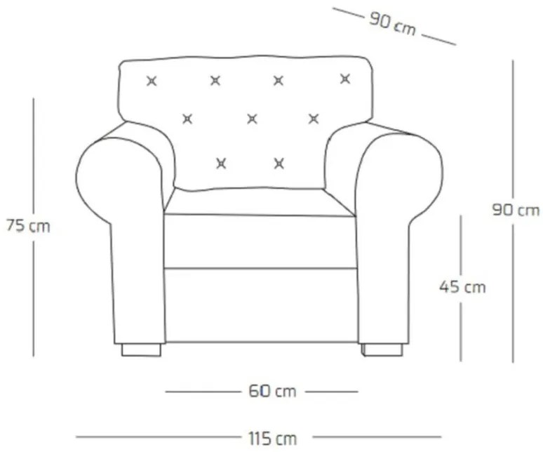 Pohodlné křeslo MIRA - smetanové