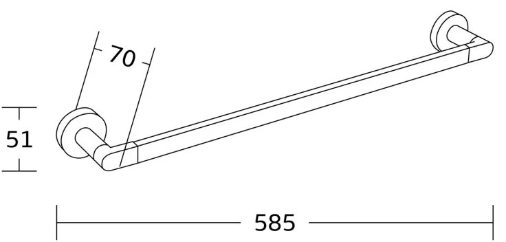 Mexen příslušenství, TIBER lázeňský držák, černá, 7050524-70