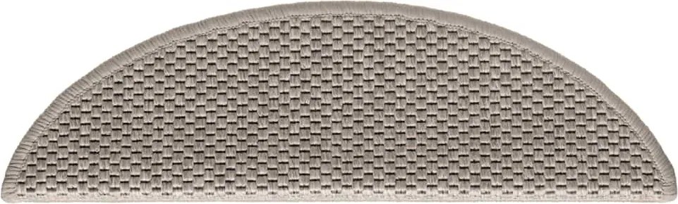 Samolepící nášlapy na schody vzhled sisal 30 ks 56x17x3 cm 3365859
