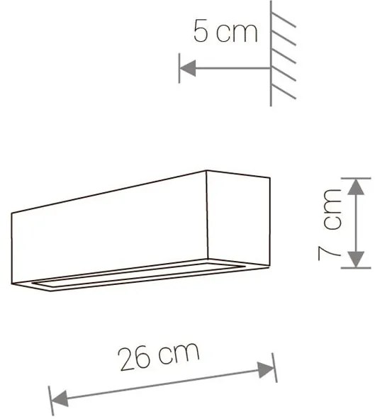 Svítidlo Nowodvorski STRAIGHT WALL LED WHITE XS 6345