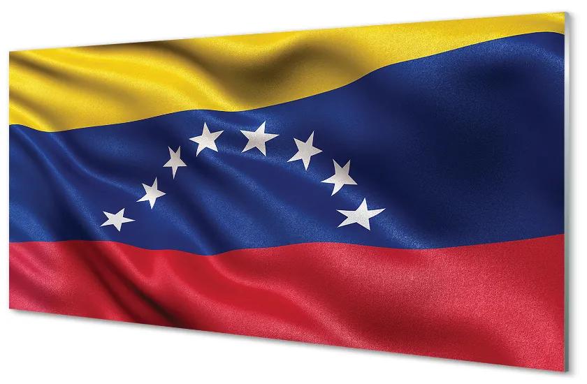 akrylový obraz vlajka Venezuely 120x60 cm