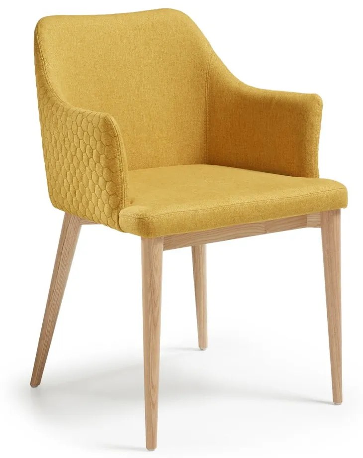 Hořčicově žlutá jídelní židle La Forma Danai