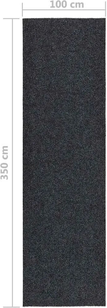 Běhoun čisticí zóna 100 x 350 cm antracitový 327170