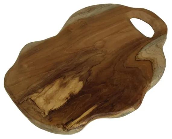 Krájecí prkénko z neopracovaného teakového dřeva HSM collection Flate, délka 30 cm