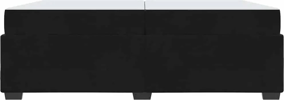 Rám postele s matrací Černá 200 x 200 cm textil 3399310