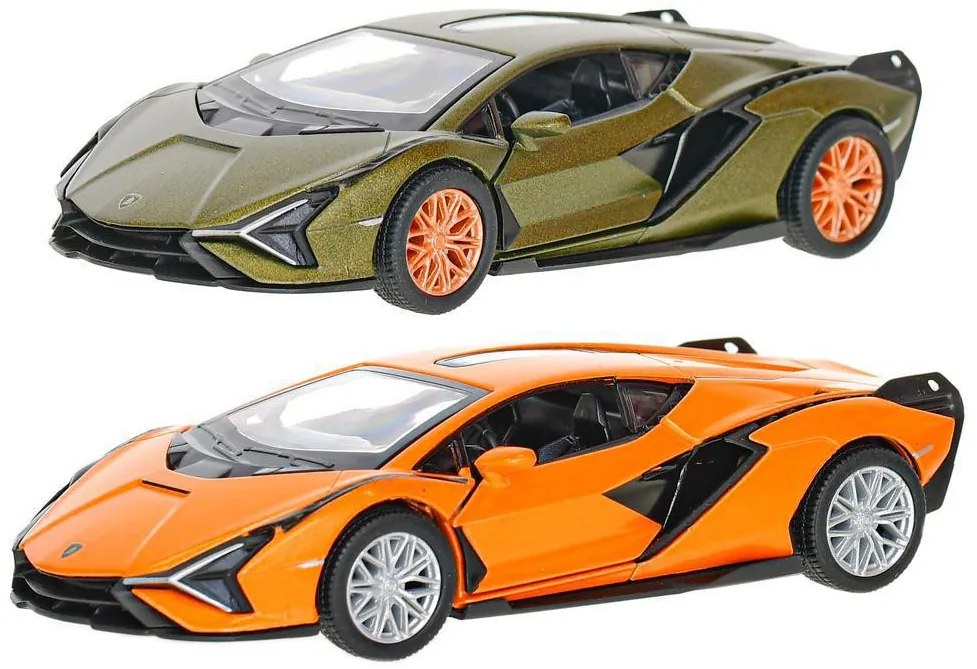 Auto Lamborghini Sian 12,5cm 1:40 kov zpětný chod