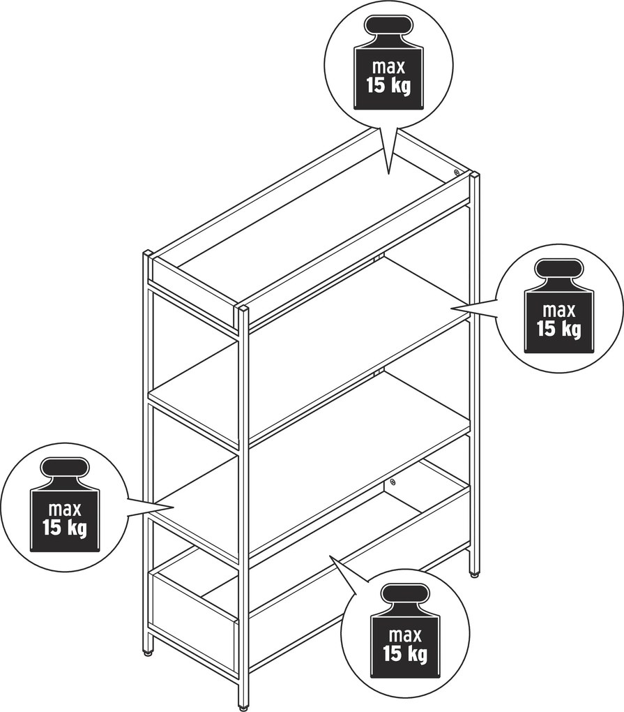 Tchibo - Konzolová skříňka - barva: béžová