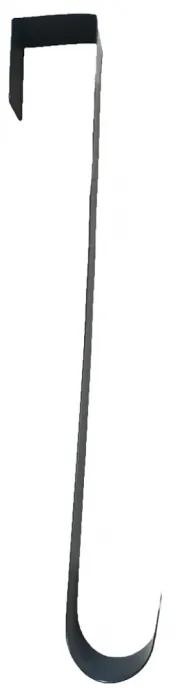 Věšák na dveře kovový hladký v. 38,3 cm