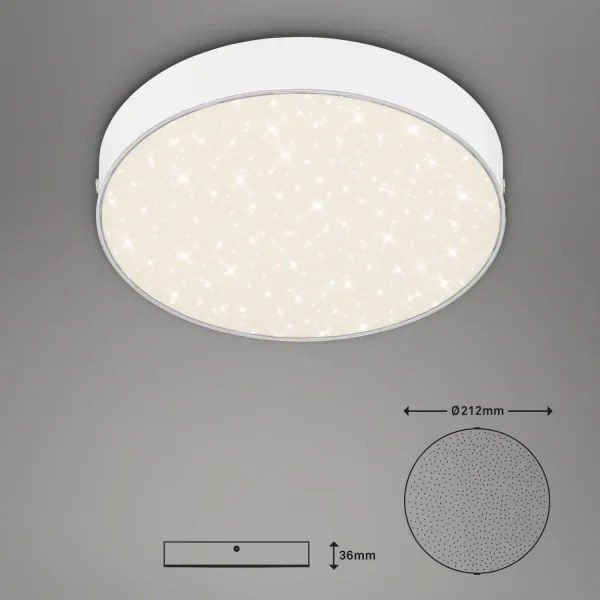 Briloner 7073-416 - LED Stropní svítidlo STAR SKY LED/16W/230V pr. 21 cm bílá