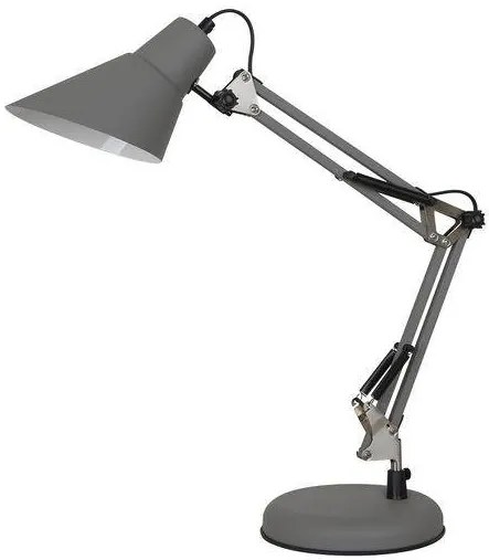 Stolní lampa na pracovní stůl JASON, šedá Italux Jason MT-HN2041 GR+S.NICK