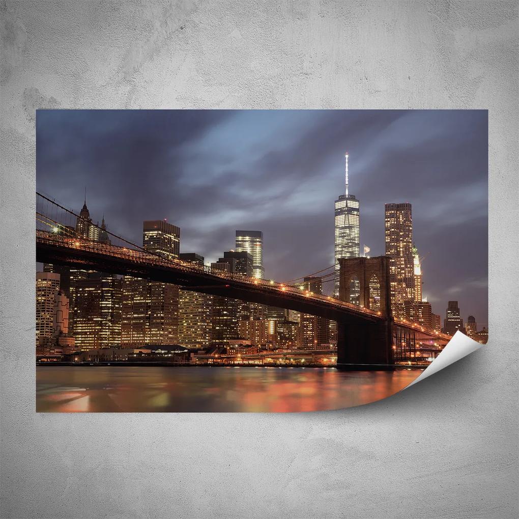 Plakát - Osvícený Manhattan (60x40 cm) - PopyDesign