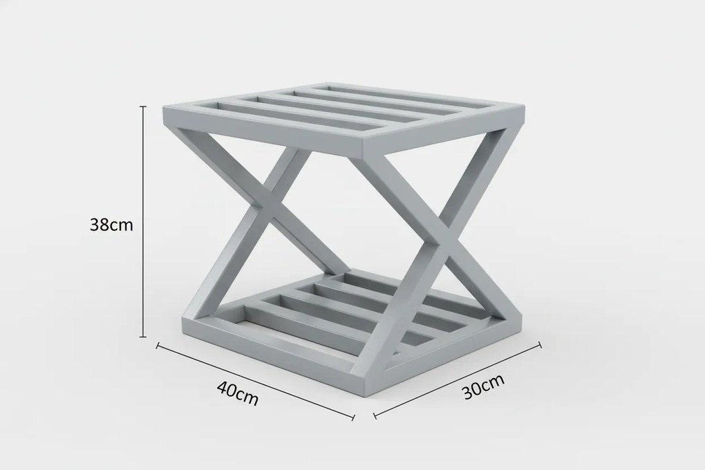 Nábytek ATIKA s.r.o. Kovový noční stolek BARS Barevne provedení: na přání dle RAL