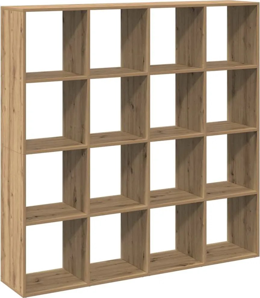 Knihovna dub artisan 137,5 x 29 x 137,5 cm kompozitní dřevo 3310297