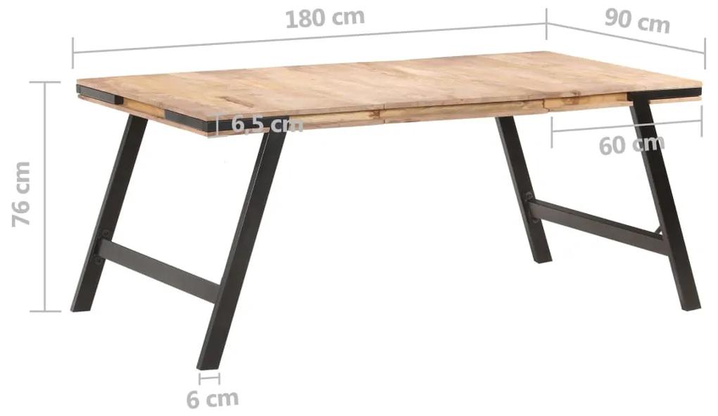 Jídelní stůl Rexburg - 180x90x76 cm | masivní mangovníkové dřevo