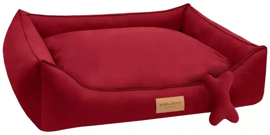 Bowl&Bone Republic Luxusní pelíšek pro psa Classic Red VELIKOST: S- 60 x 50 x 15 cm