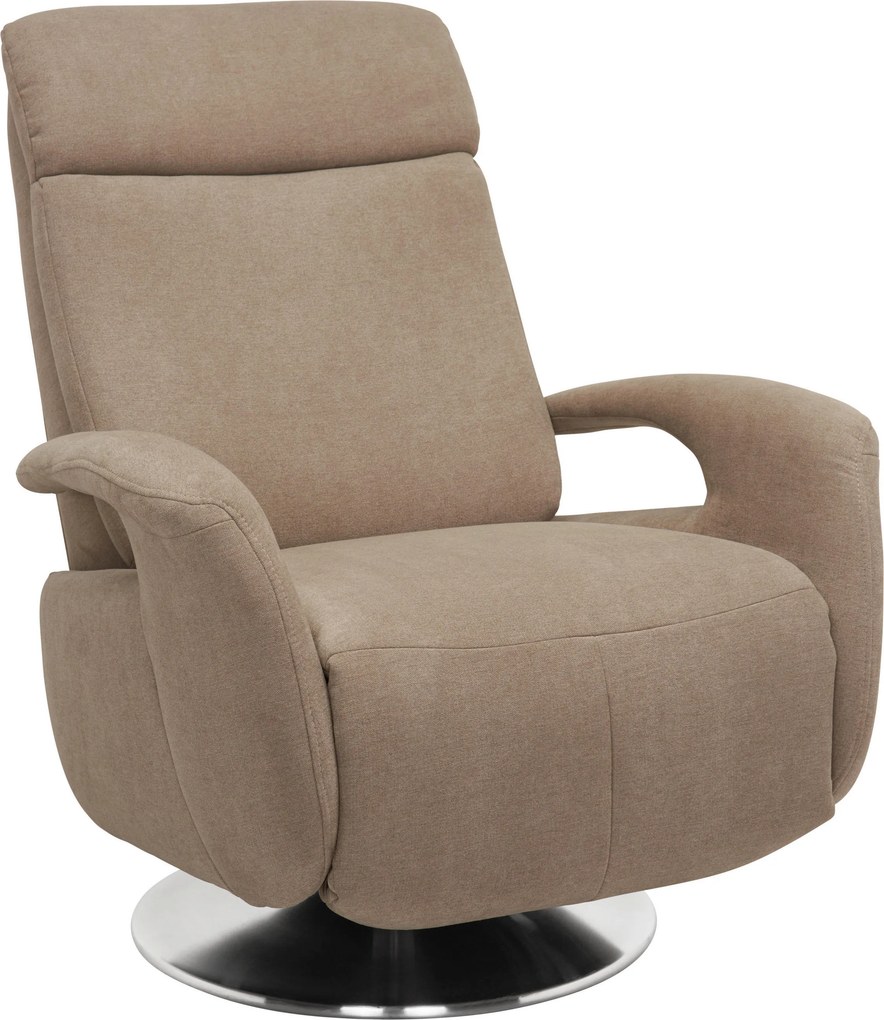 XXXLutz RELAXAČNÍ KŘESLO, textil, šedavě hnědá Beldomo System - Relaxační křesla - 000436026405