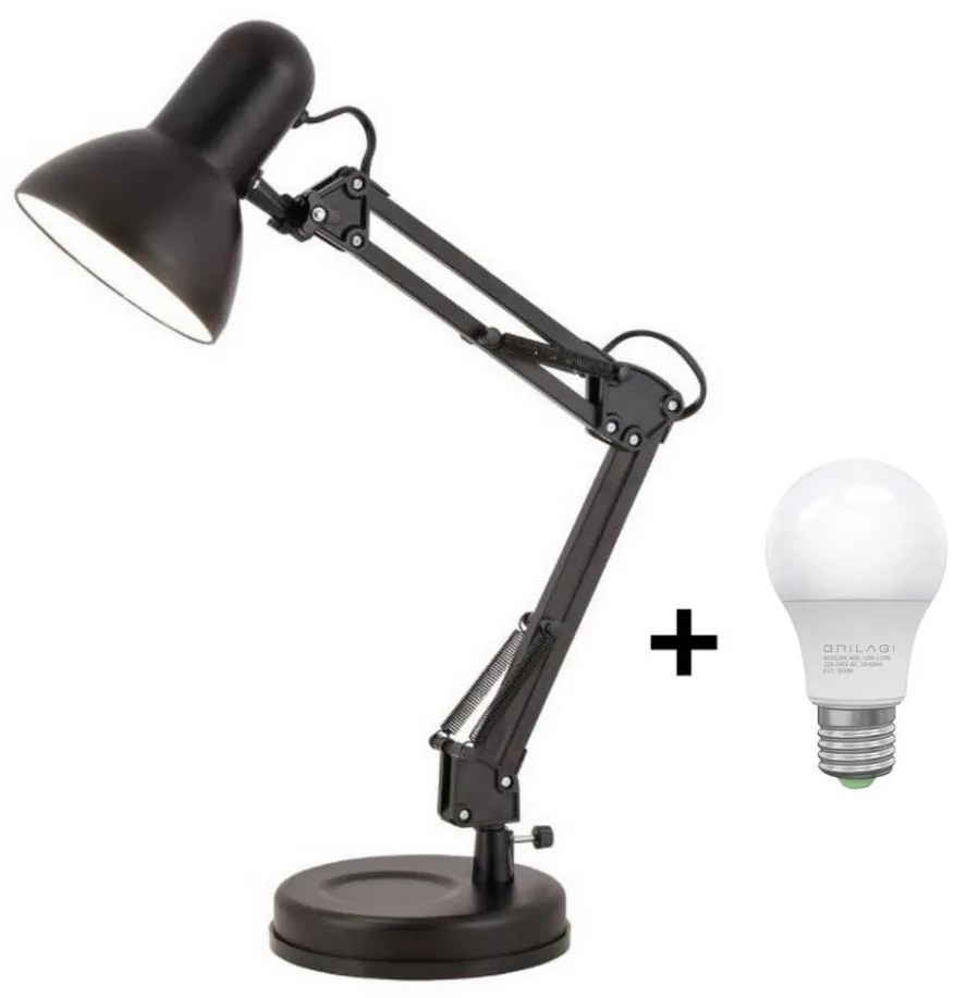 Brilagi - LED Stolní lampa ROMERO 1xE27/10W/230V černá
