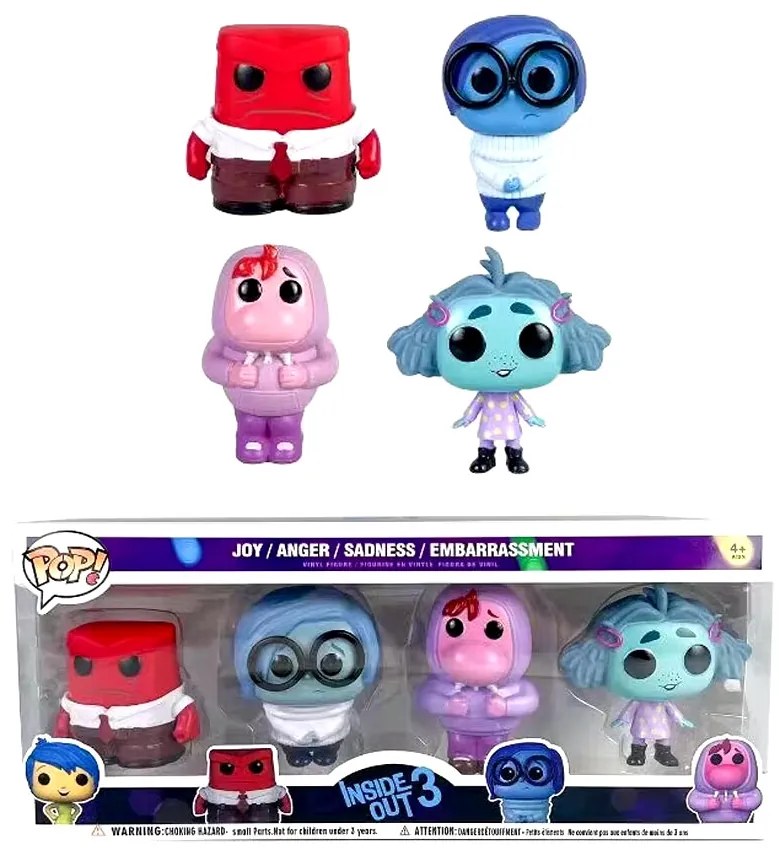 Postavičky Funko POP V hlavě 2 (Inside Out 2) Varianty: A) sada 4 ks