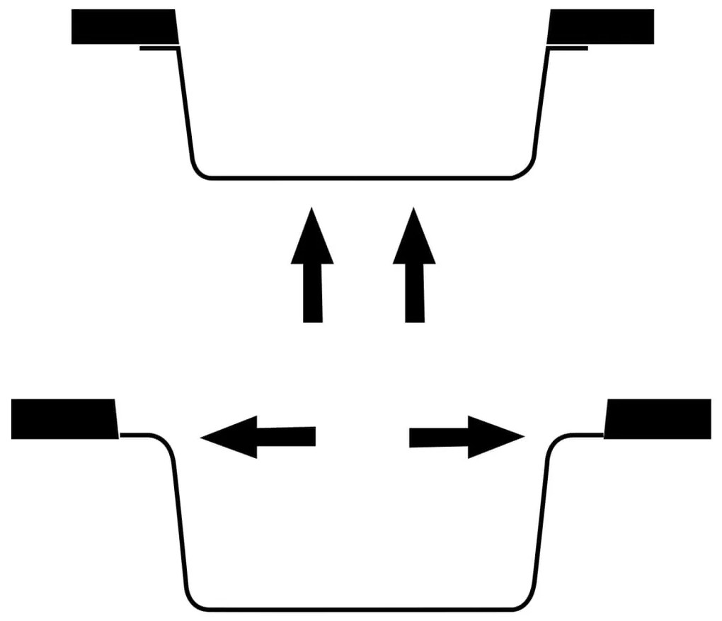 vidaXL Marketos Kuchyňský dřez s přepadem černý žula