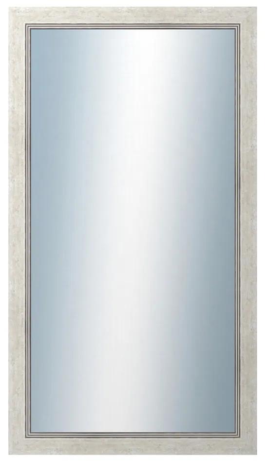 DANTIK - Zarámované zrcadlo - rozměr s rámem cca 50x90 cm z lišty CARRARA bílá (2896)