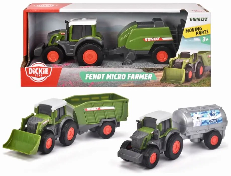 Traktor Fendt Micro Farmer, 18 cm, 3 typy