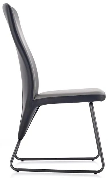 Jídelní židle K300 šedá/černá